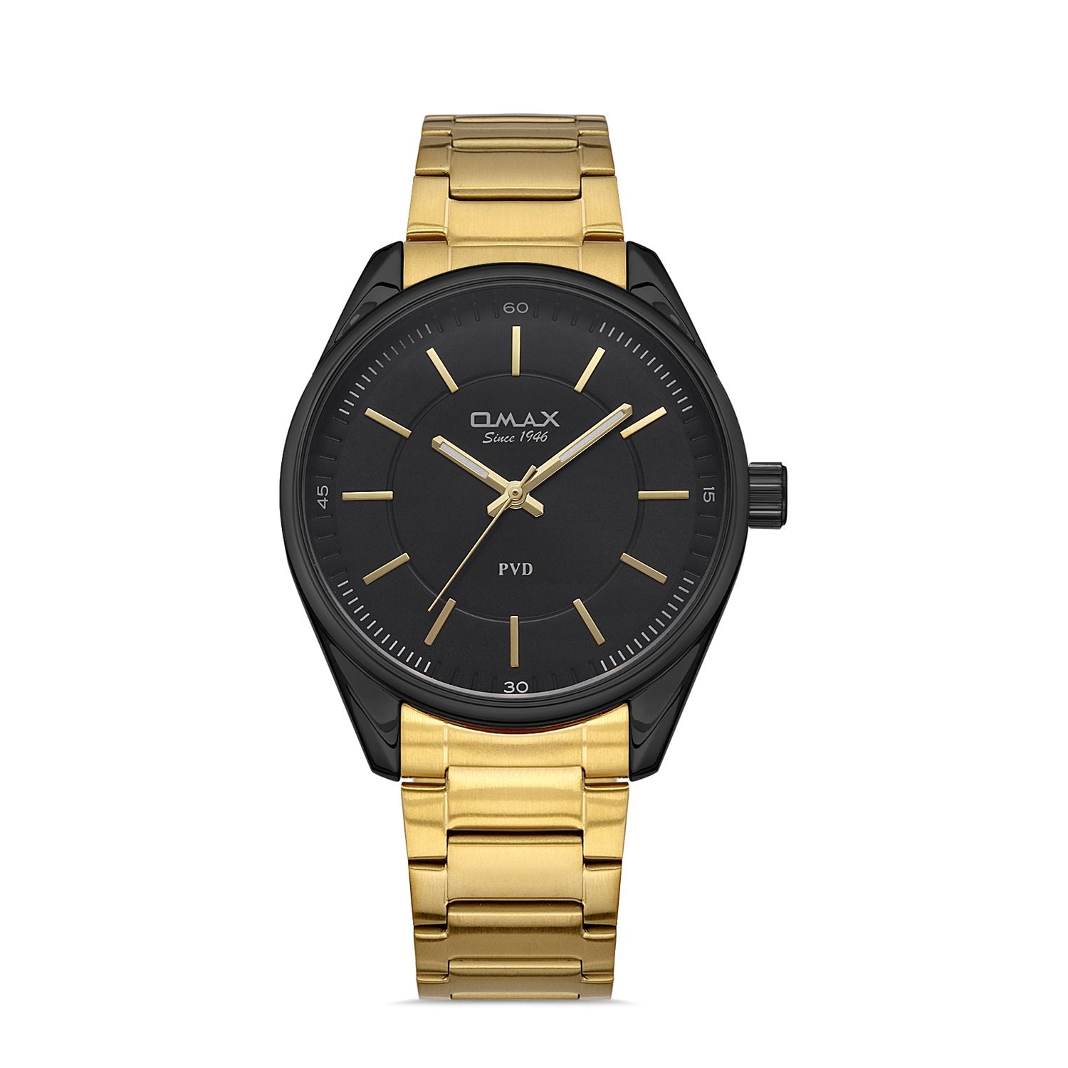 Omax Watch Gold Stainless Steel Men silver stainless steel